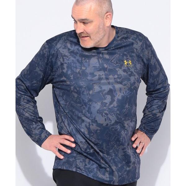 ZOZO問い合わせ番号:98232665ショップ:SAKAZEN，サカゼンブランド:UNDER ARMOUR，アンダーアーマー商品名:UNDER ARMOUR (アンダーアーマー) LOOSE 総柄 クルーネック 長袖 Tシャツ TECH ...
