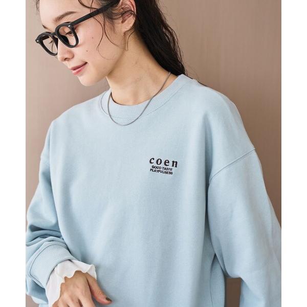 『タイムセール実施中』ZOZO問い合わせ番号:98232803ショップ:coen，コーエンブランド:coen，コーエン商品名:【新色登場】COEN（コーエン）ロゴ刺繍 C/N裏毛スウェットカテゴリ:トップス>スウェットブランド品番:7...