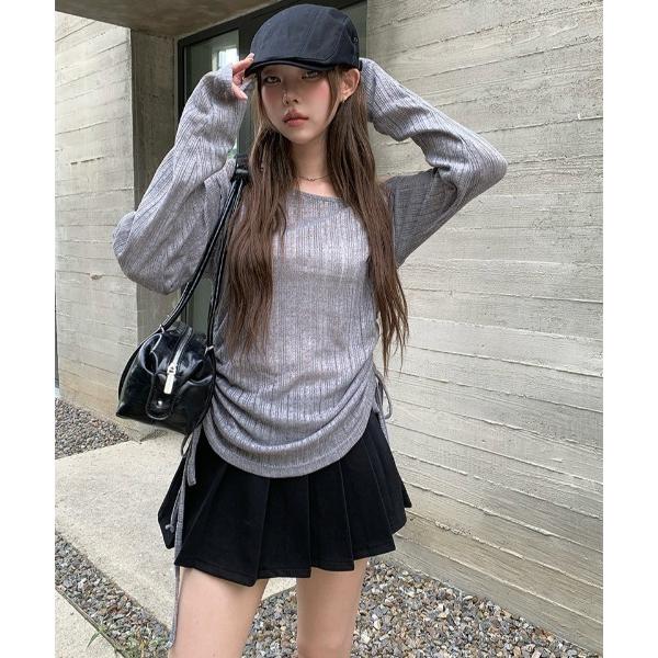 『タイムセール実施中』ZOZO問い合わせ番号:98233276ショップ:3rdSpring，サードスプリングブランド:anyonemore，エニワンモア商品名:ワンオフショルダーサイドシャーリングシアーニットカテゴリ:トップス>ニット...