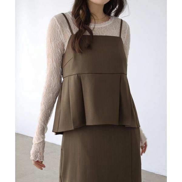 『タイムセール実施中』ZOZO問い合わせ番号:98233307ショップ:andme，アンドミーブランド:Freesia by andme，フリージアバイアンドミー商品名:ペプラムキャミソールビスチェカテゴリ:トップス>キャミソールブラ...