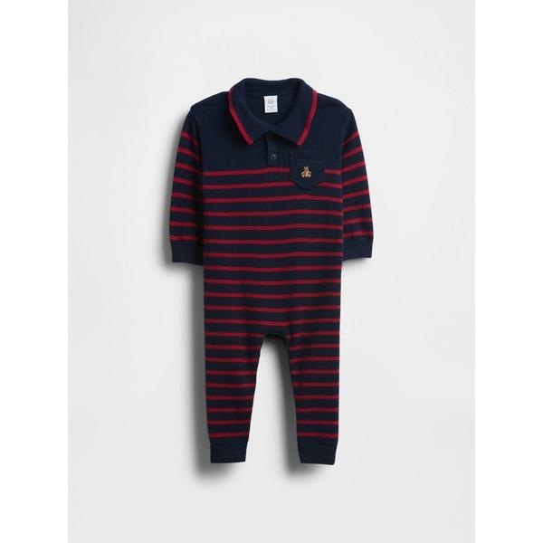 ※このアイテムは返品・交換対象外商品です。ZOZO問い合わせ番号:98234215ショップ:GAP，ギャップブランド:GAP，ギャップ商品名:ポロニット カバーオール (ベビー)カテゴリ:ママ＆ベビー>ロンパースブランド品番:8328...