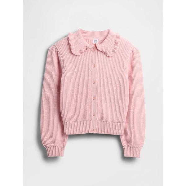 『セール実施中』ZOZO問い合わせ番号:98234257ショップ:GAP，ギャップブランド:GAP，ギャップ商品名:ラッフルフリルカラー カーディガン (キッズ)カテゴリ:トップス>カーディガン/ボレロブランド品番:837951素材:...