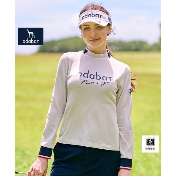 『セール実施中』ZOZO問い合わせ番号:98234686ショップ:adabat，アダバットブランド:adabat，アダバット商品名:【ADABAT NAVY】【吸湿発熱】サーモスムースモックTカテゴリ:トップス>Tシャツ/カットソーブ...