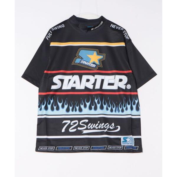 『セール実施中』ZOZO問い合わせ番号:98235201ショップ:NO WAY，ノー ウェイブランド:STARTER，スターター，NO WAY，ノーウェイ商品名:/STARTER GOLF/スターターゴルフ ロゴファイヤーパターンモックネッ...
