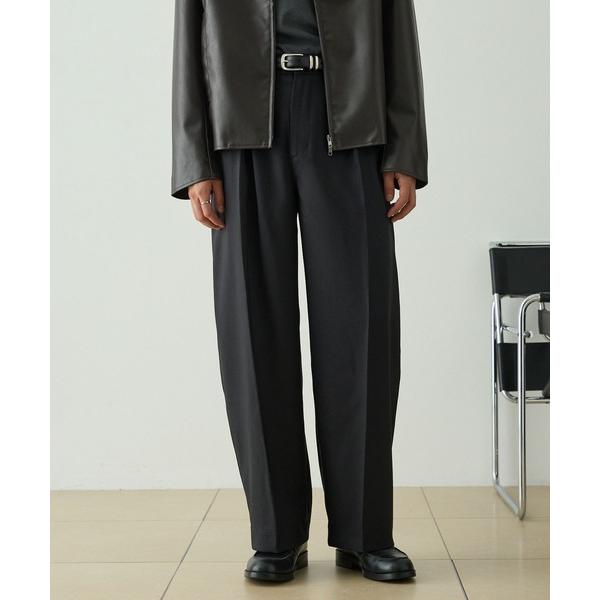 『タイムセール実施中』ZOZO問い合わせ番号:98235493ショップ:EMMA CLOTHES，エマ クローズブランド:EMMA CLOTHES，エマクローズ商品名:マイクロツイル 1タック センタープレス カーブシルエット ワイドスラッ...