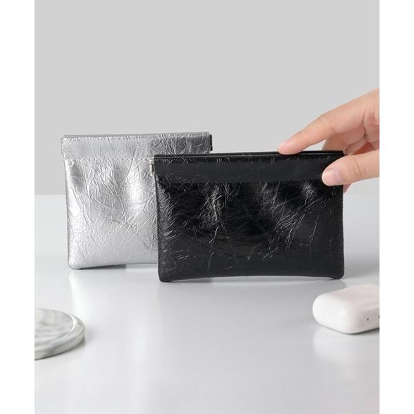 『タイムセール実施中』ZOZO問い合わせ番号:98235733ショップ:CERCA，チェルカブランド:Pochi Pouch，ポチポーチ商品名:Pochi Pouch/パカッと開く がま口 シワ加工 ミニポーチカテゴリ:財布/小物>ポ...