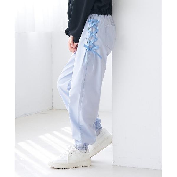 ZOZO問い合わせ番号:98235934ショップ:coca，コカブランド:coca（coca），コカ商品名:キッズ　サイドレースアップパンツカテゴリ:パンツ>スウェットパンツブランド品番:26-250534202-13素材:本体：ポリ...