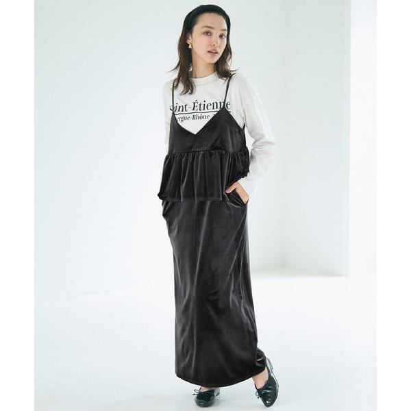 『セール実施中』ZOZO問い合わせ番号:98235963ショップ:coca，コカブランド:coca（coca），コカ商品名:ベロアドッキングキャミワンピースカテゴリ:ワンピース/ドレス>ワンピースブランド品番:36-250526003...