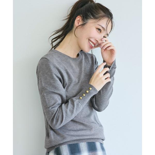 『セール実施中』ZOZO問い合わせ番号:98236008ショップ:coca，コカブランド:coca（coca），コカ商品名:袖金ボタンニットトップスカテゴリ:トップス>ニット/セーターブランド品番:66-241212001-04素材:...