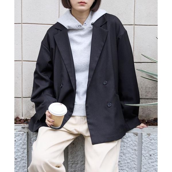 『タイムセール実施中』ZOZO問い合わせ番号:98236413ショップ:MONO-MART，モノマートブランド:MONO-MART，モノマート商品名:ダブルブレストテーラードオーバーサイズジャケット【セットアップ対応】カテゴリ:ジャケット/...