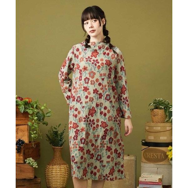 『タイムセール実施中』ZOZO問い合わせ番号:98267290ショップ:Jocomomola，ホコモモラブランド:Jocomomola，ホコモモラ商品名:Calle de los Jardines フラワージャカードワンピースカテゴリ:ワン...