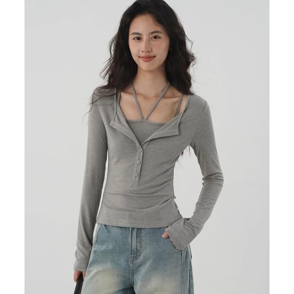 ZOZO問い合わせ番号:98268220ショップ:chuclla，チュクラブランド:EIGHTHMONTH，エイスマンス，Fano Studios，ファノ ストゥディオズ商品名:レイヤードヘンリートップス EM26s002【EIGHTHMO...