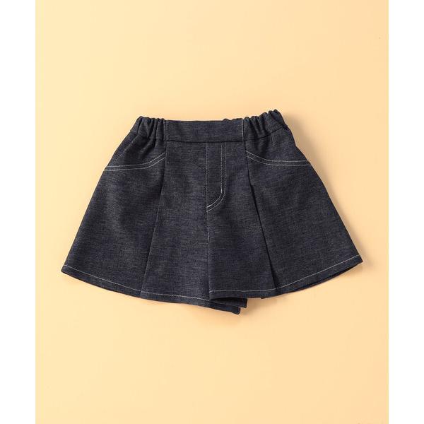 『タイムセール実施中』ZOZO問い合わせ番号:98268345ショップ:COMME CA ISM，コムサイズムブランド:COMME CA ISM，コムサイズム商品名:デニムライクストレッチ キュロットスカート(ベビーサイズ)カテゴリ:スカー...