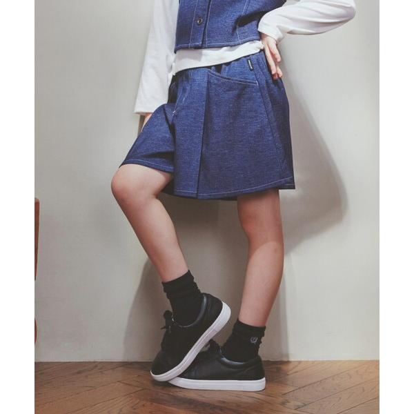 『タイムセール実施中』ZOZO問い合わせ番号:98268364ショップ:COMME CA ISM，コムサイズムブランド:COMME CA ISM，コムサイズム商品名:デニムライクストレッチ キュロットスカートカテゴリ:スカート>デニム...