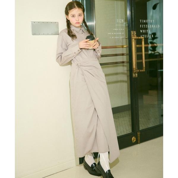 『タイムセール実施中』ZOZO問い合わせ番号:98270365ショップ:EMMA CLOTHES，エマ クローズブランド:Lepus Fae，レプスフェイ商品名:ラップスカートコンビシャツワンピースカテゴリ:ワンピース/ドレス>シャツ...