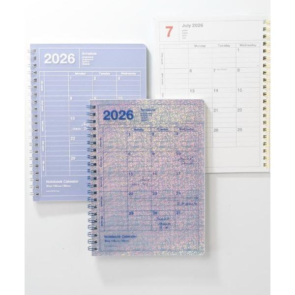 ZOZO問い合わせ番号:98270422ショップ:MARK'S，マークスブランド:MARK'S，マークス商品名:マークス 手帳 2026 スケジュール帳 2026年1月始まり 月間ブロック B6変型 ノートブックカレンダー・S・縦型カテゴリ...