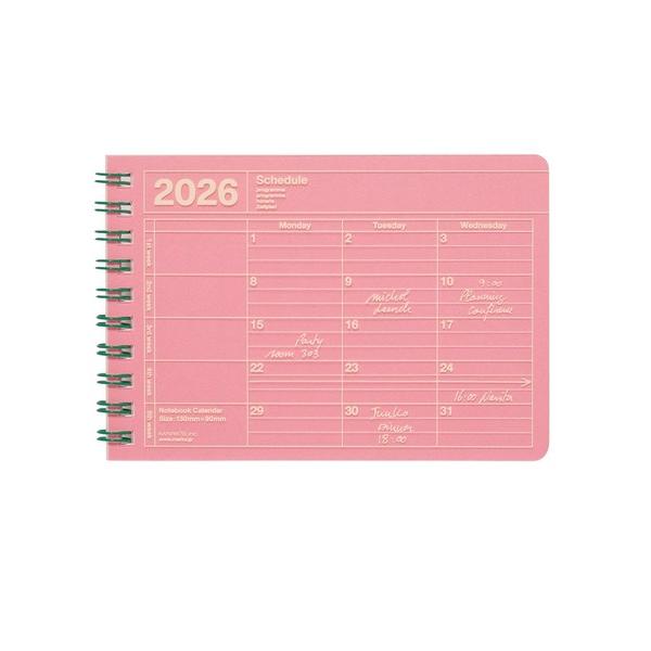 『タイムセール実施中』ZOZO問い合わせ番号:98270423ショップ:MARK'S，マークスブランド:MARK'S，マークス商品名:マークス 手帳 2026 スケジュール帳 2026年1月始まり 月間ブロック B7変型 ノートブックカレン...