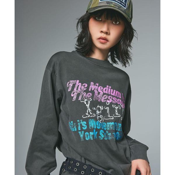 『タイムセール実施中』ZOZO問い合わせ番号:98271593ショップ:X-girl，エックスガールブランド:X-girl，エックスガール商品名:GRUNGE LOGO FADED L/S TEEカテゴリ:トップス>Tシャツ/カットソ...