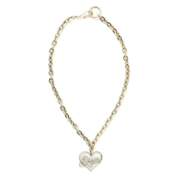 ZOZO問い合わせ番号:98271687ショップ:X-girl，エックスガールブランド:X-girl，エックスガール商品名:HEART SCRIPT LOGO CHAIN NECKLACEカテゴリ:アクセサリー>ネックレスブランド品番...