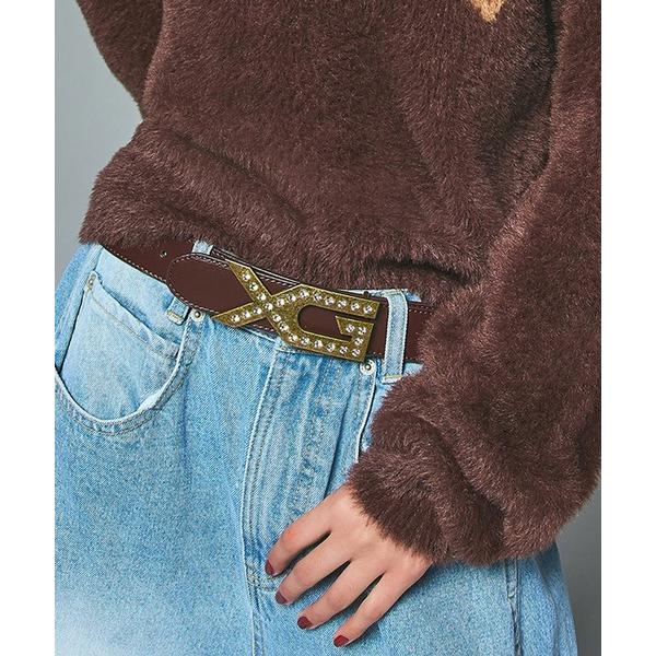 ZOZO問い合わせ番号:98271692ショップ:X-girl，エックスガールブランド:X-girl，エックスガール商品名:XG EMBLEM BUCKLE FAUX LEATHER BELTカテゴリ:ファッション雑貨>ベルトブランド...