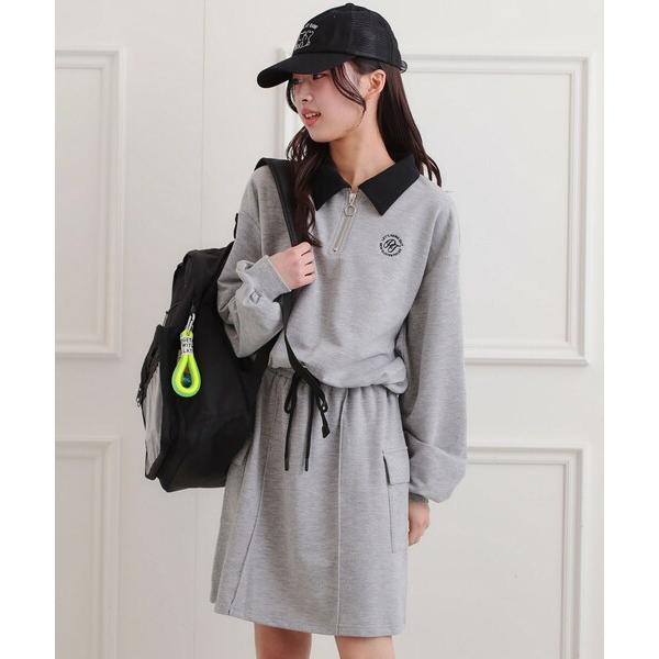 『タイムセール実施中』ZOZO問い合わせ番号:98271730ショップ:PINK-latte，ピンク ラテブランド:PINK-latte，ピンクラテ商品名:【セットアップ】ハーフジップ＋カーゴスカートカテゴリ:ジャケット/アウター>セ...