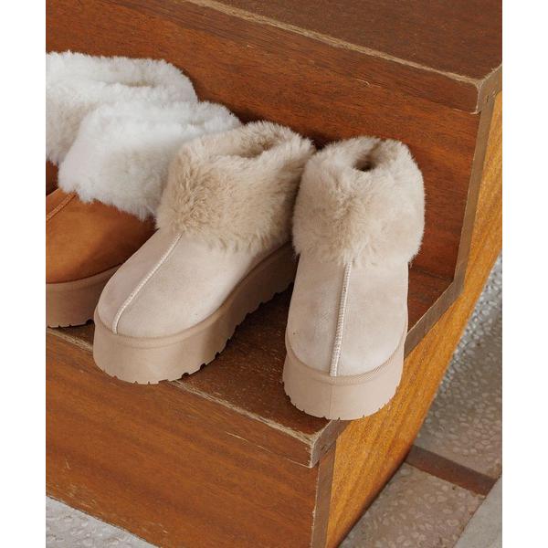 『セール実施中』ZOZO問い合わせ番号:98271815ショップ:GLOBAL WORK，グローバルワークブランド:GLOBAL WORK，グローバルワーク商品名:厚底ムートンサボ/AND YUA ANY/571611カテゴリ:シューズ&g...