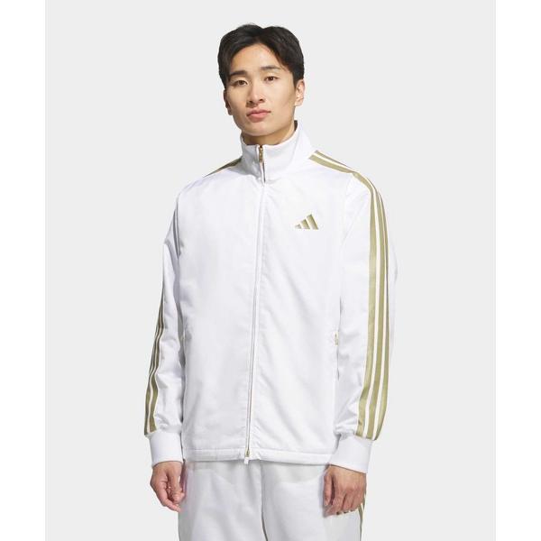 『セール実施中』ZOZO問い合わせ番号:98302710ショップ:adidas，アディダスブランド:adidas，アディダス商品名:Stadium Gold レギュラーフィットクライマウォーム メッシュ裏地付きウーブン フルジップ ジャケッ...