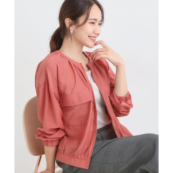 ZOZO問い合わせ番号:98303569ショップ:SHOO・LA・RUE，シューラルーブランド:DRESKIP，ドレスキップ商品名:【S-LL】寒暖差のある時期に 大人上品なシアーブルゾンカテゴリ:ジャケット/アウター>ブルゾンブラン...