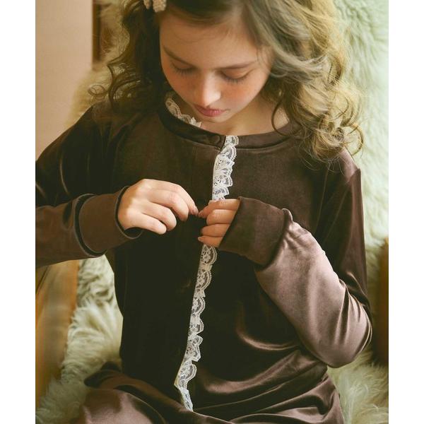 『タイムセール実施中』ZOZO問い合わせ番号:98304090ショップ:EMMA CLOTHES，エマ クローズブランド:Lepus Fae，レプスフェイ商品名:レースコンビベロアカーディガンカテゴリ:トップス>カーディガン/ボレロブ...