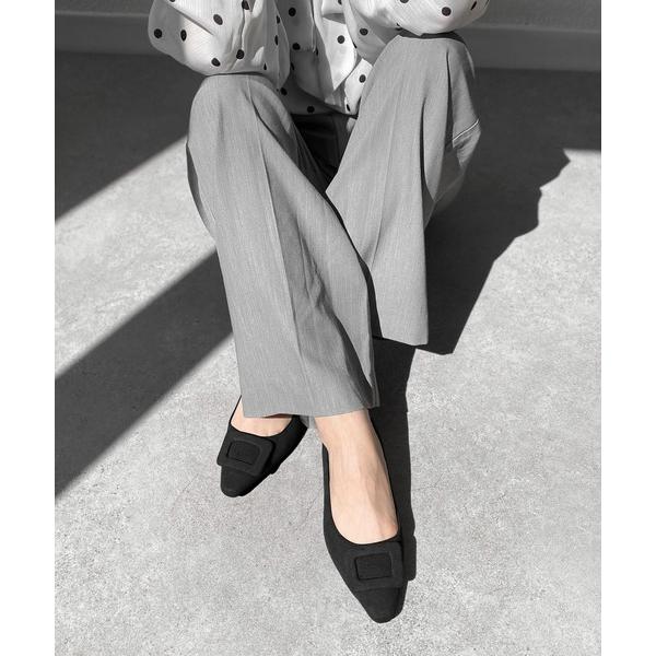 『セール実施中』ZOZO問い合わせ番号:98304805ショップ:MAMIAN，マミアンブランド:MAMIAN，マミアン商品名:バックル付き スクエアトゥ フラットパンプスカテゴリ:シューズ>パンプスブランド品番:m18001素材:合...