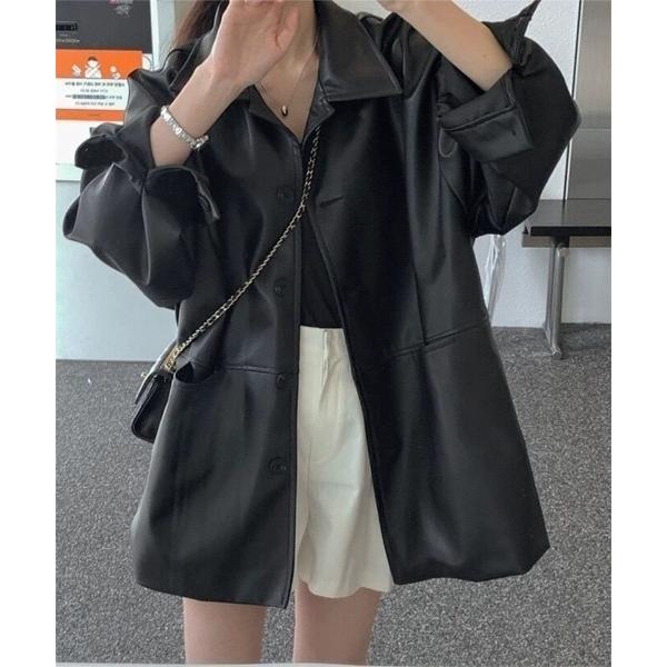 『タイムセール実施中』ZOZO問い合わせ番号:98304881ショップ:PATRIOT TAXI，パトリオットタクシーブランド:shameless，シェイムレス商品名:ルーズエコレザージャケットカテゴリ:ジャケット/アウター>その他ア...