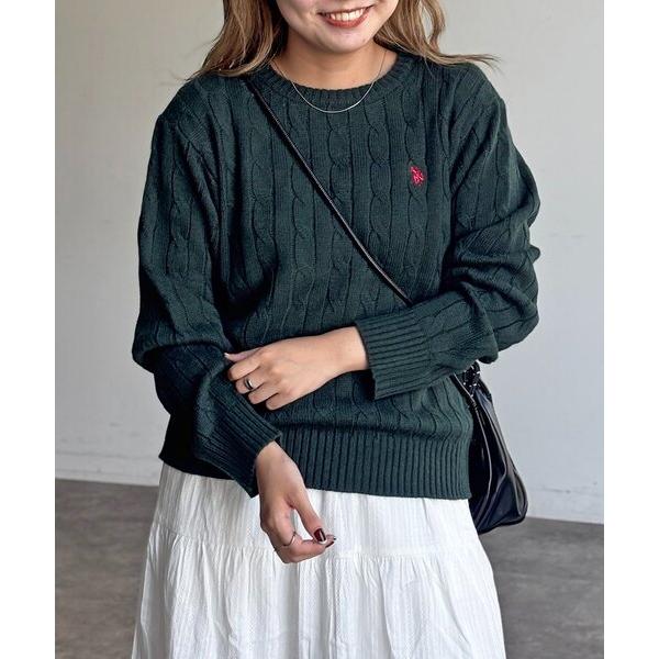 『セール実施中』ZOZO問い合わせ番号:98306035ショップ:CPCM，シーピーシーエムブランド:U.S. POLO ASSN.，ユーエスポロアッスン，CPCM，シーピーシーエム商品名:ケーブルニットカテゴリ:トップス>ニット/セ...