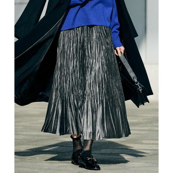 『セール実施中』ZOZO問い合わせ番号:98306167ショップ:UNTITLED，アンタイトルブランド:UNTITLED，アンタイトル商品名:【ウエストゴム／着映え】ランダムプリーツベロアスカートカテゴリ:スカート>スカートブランド...