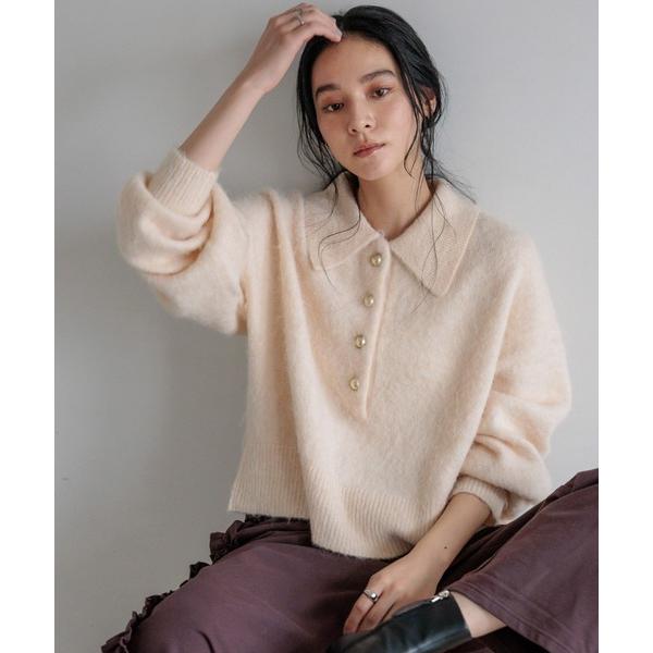 『タイムセール実施中』ZOZO問い合わせ番号:98306315ショップ:LOWRYS FARM，ローリーズファームブランド:LOWRYS FARM，ローリーズファーム商品名:ポロニットプルオーバーＬＳ　596335カテゴリ:トップス>...