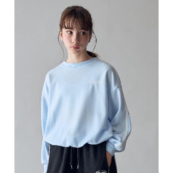 ZOZO問い合わせ番号:98306681ショップ:cross marche，クロスマルシェブランド:BISKEE，ビスキー商品名:さがら刺繍ロゴ袖ラインプルオーバー/トレーナーカテゴリ:トップス>スウェットブランド品番:212731素...