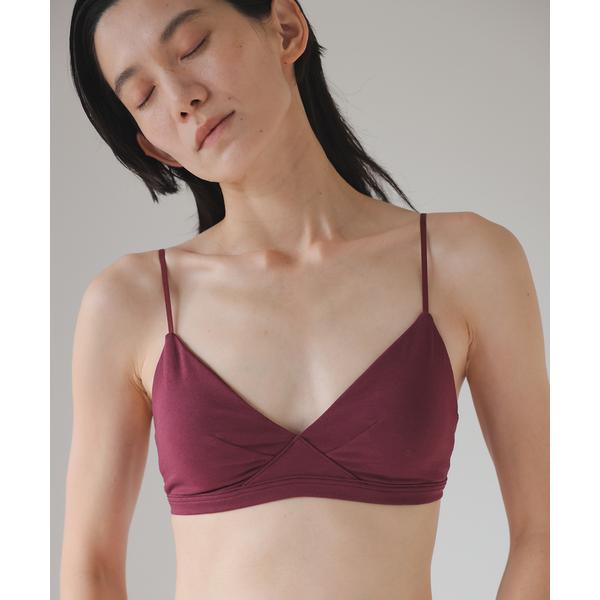 ZOZO問い合わせ番号:98316558ショップ:IENA，イエナブランド:EMILY WEEK，エミリーウィーク商品名:【RESET】オーガニックコットン混 ブラ（ベージュ、ボルドー）カテゴリ:アンダーウェア>ブラジャーブランド品番...