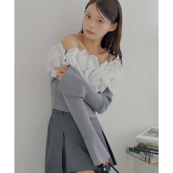 『セール実施中』ZOZO問い合わせ番号:98325616ショップ:Chico，チコブランド:Chico，チコ商品名:BIGフリルドッキングオフショルニットカテゴリ:トップス>ニット/セーターブランド品番:CHZ1052205A0012...