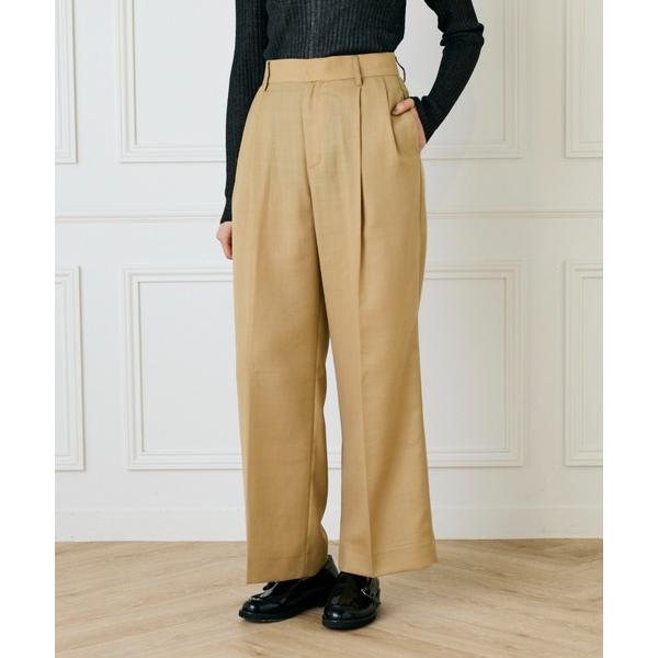 『セール実施中』ZOZO問い合わせ番号:98336938ショップ:SUPERIOR CLOSET，スーペリア クローゼットブランド:INED，イネド商品名:ライトカルゼ ツータックワイドパンツカテゴリ:パンツ>その他パンツブランド品番...