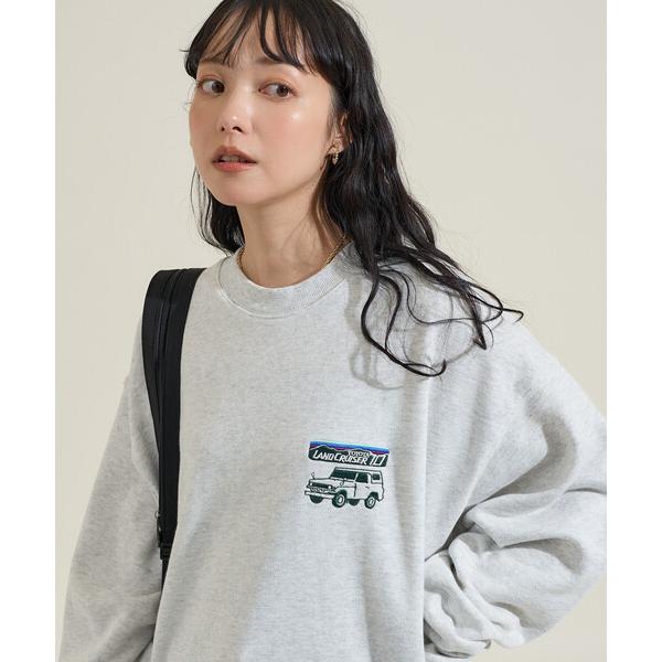 『タイムセール実施中』ZOZO問い合わせ番号:98337094ショップ:FREAK'S STORE，フリークスストアブランド:FREAK'S STORE，フリークスストア商品名:ランクル ワッペンデザイン クルーネックスウェット/ランドクル...