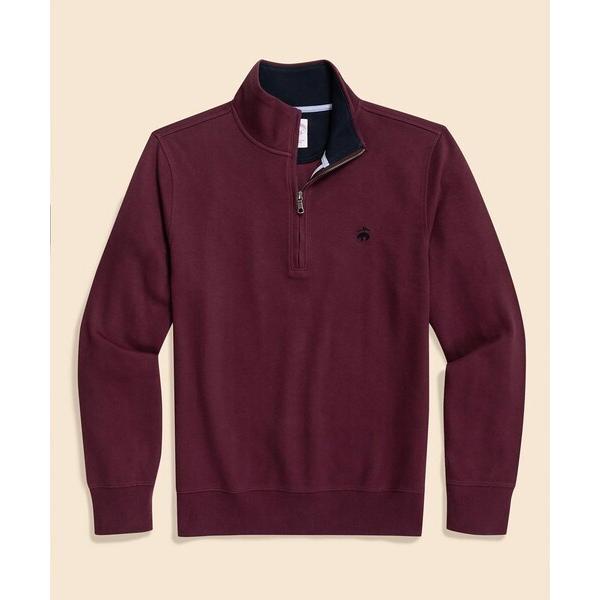 『セール実施中』ZOZO問い合わせ番号:98337118ショップ:BROOKS BROTHERS，ブルックス ブラザーズブランド:BROOKS BROTHERS，ブルックスブラザーズ商品名:コットン　フレンチリブ　GFロゴ　ハーフジップ　モ...
