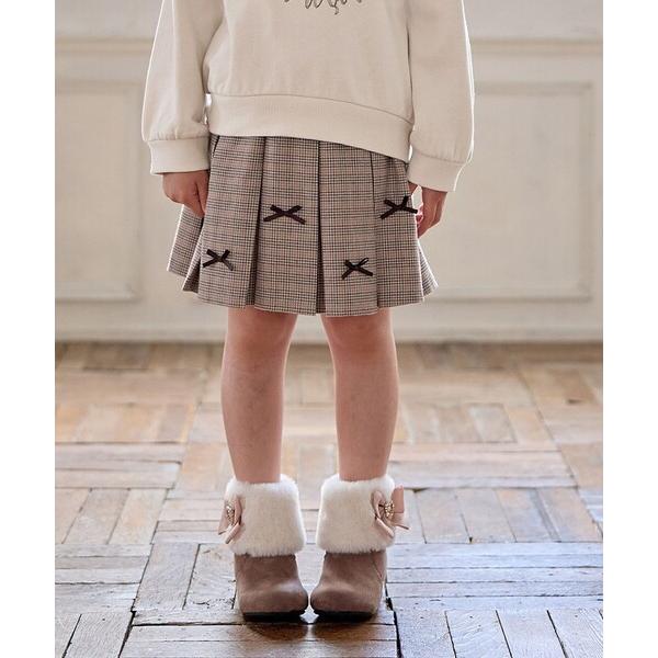 『セール実施中』ZOZO問い合わせ番号:98337763ショップ:ANY，エニィブランド:ANY，エニィ商品名:リボンプリーツスカパンカテゴリ:スカート>スカートブランド品番:RSFSGA0425素材:グレー×チェック/ブラウン×チェ...