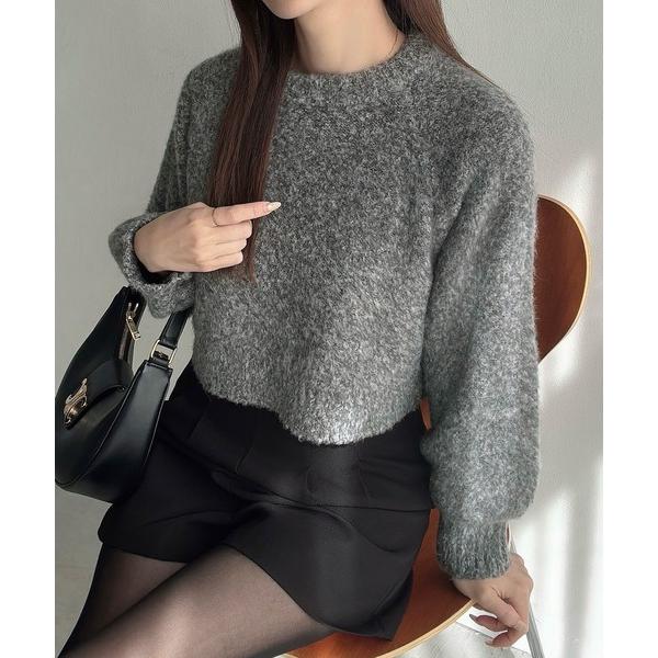 『タイムセール実施中』ZOZO問い合わせ番号:98338282ショップ:JUNOAH，ジュノアブランド:Meiru，メイル商品名:ふわふわショートニットカテゴリ:トップス>ニット/セーターブランド品番:frei091-244素材:ポリ...