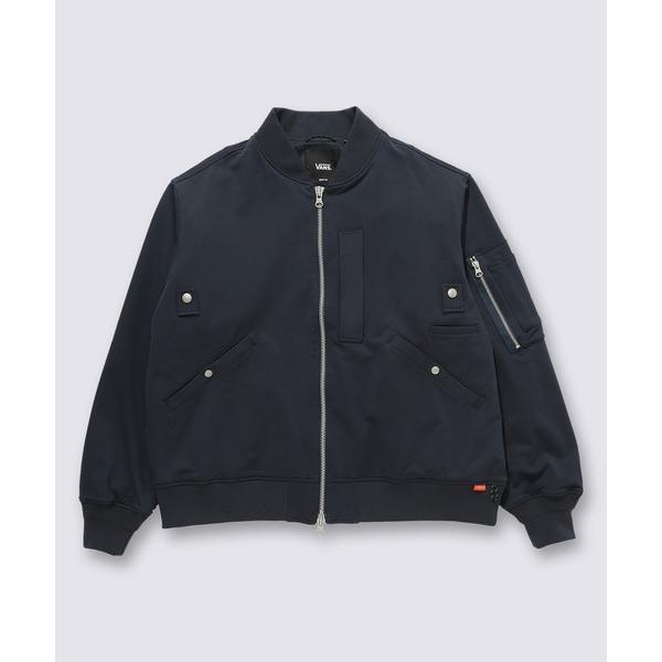 『タイムセール実施中』ZOZO問い合わせ番号:98339096ショップ:VANS，ヴァンズブランド:VANS，バンズ商品名:HARAJUKU PUNK スウェット MA-1 ジャケット / Sweat MA-1 Jacket NAVY BL...