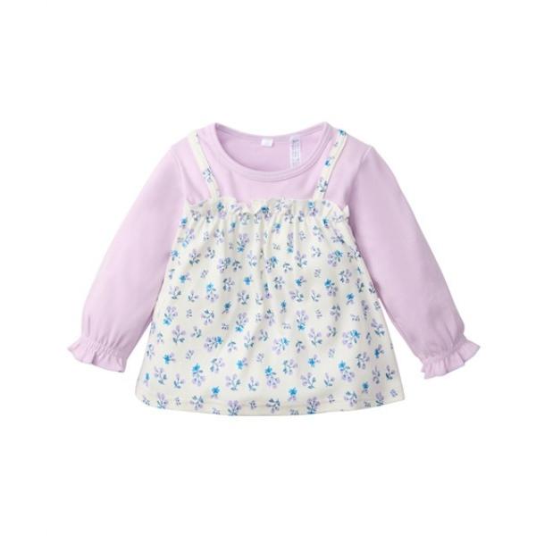 『タイムセール実施中』※このアイテムは返品・交換対象外商品です。ZOZO問い合わせ番号:98339931ショップ:nissen，ニッセンブランド:QUNTSTYLE，キュントスタイル商品名:小花柄　キャミ重ね着風長袖Tシャツ（女の子）カテゴ...