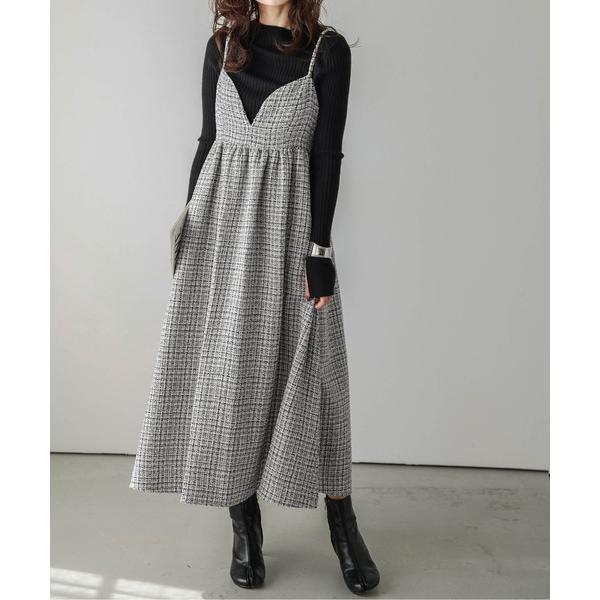 『セール実施中』ZOZO問い合わせ番号:98340337ショップ:SUGAR BISKET，シュガービスケットブランド:AMELY，エミリー，SUGAR BISKET，シュガービスケット商品名:ツイード調キャミワンピースカテゴリ:ワンピース...