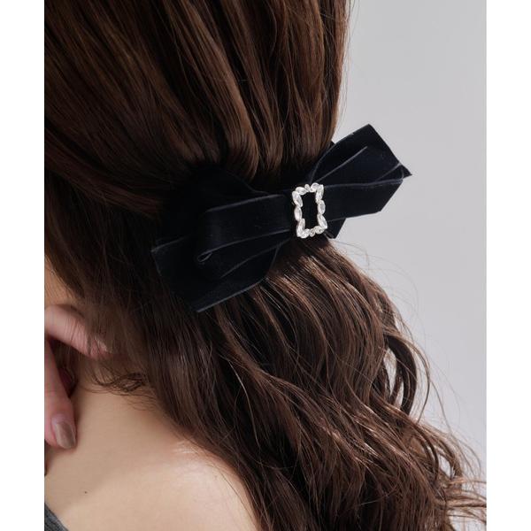 『タイムセール実施中』ZOZO問い合わせ番号:98340694ショップ:FRP，エフアールピーブランド:dee doo dah，ディドゥダ，Sakka，サッカ商品名:【deedoodah】ビジューベロアリボン　バレッタカテゴリ:ヘアアクセサ...