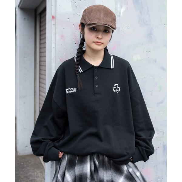 『タイムセール実施中』ZOZO問い合わせ番号:98340869ショップ:WEGO，ウィゴーブランド:WEGO，ウィゴー商品名:WEGO/モチーフロゴポロスウェットカテゴリ:トップス>スウェットブランド品番:WE25AW09-M0013...