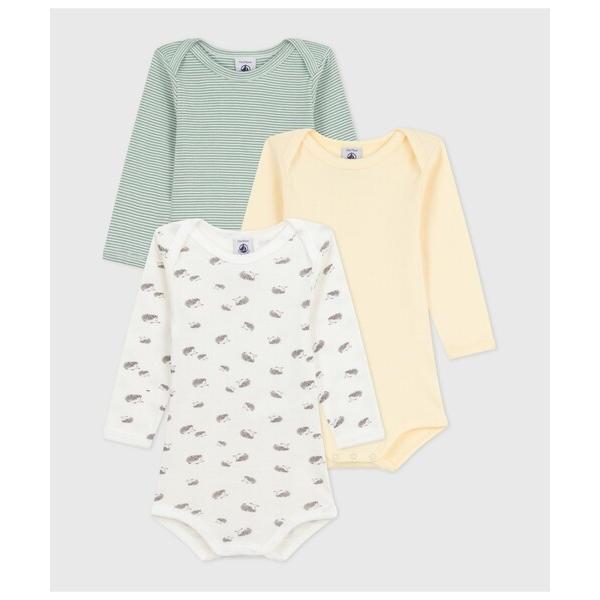 『セール実施中』※このアイテムは返品・交換対象外商品です。ZOZO問い合わせ番号:98371399ショップ:PETIT BATEAU，プチバトーブランド:PETIT BATEAU，プチバトー商品名:長袖ボディ３枚組カテゴリ:ママ＆ベビー&g...