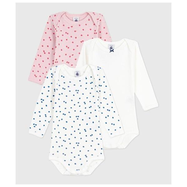 『セール実施中』※このアイテムは返品・交換対象外商品です。ZOZO問い合わせ番号:98371423ショップ:PETIT BATEAU，プチバトーブランド:PETIT BATEAU，プチバトー商品名:長袖ボディ３枚組カテゴリ:ママ＆ベビー&g...