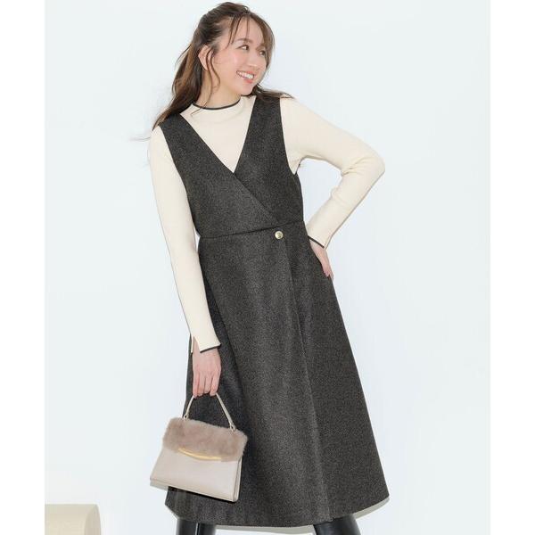 ZOZO問い合わせ番号:98371970ショップ:ANY SIS，エニィ スィスブランド:ANY SIS，エニィスィス商品名:【2SET】ジャンパースカート × ニット セットカテゴリ:ジャケット/アウター>セットアップブランド品番:...